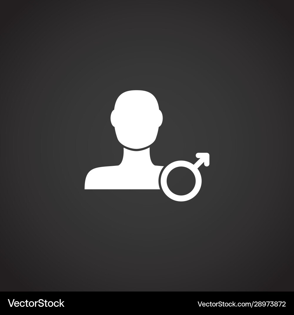Gender related icon on background for graphic Vector Image