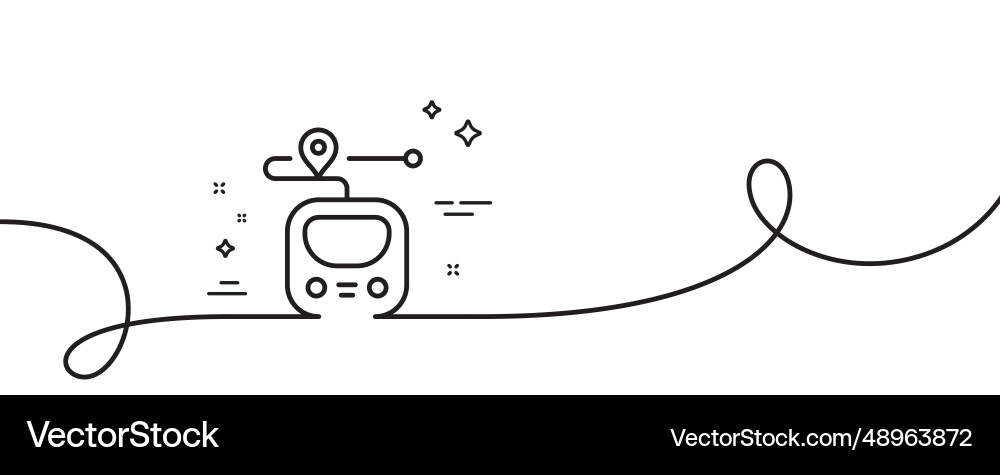 Metro line icon subway journey path sign Vector Image