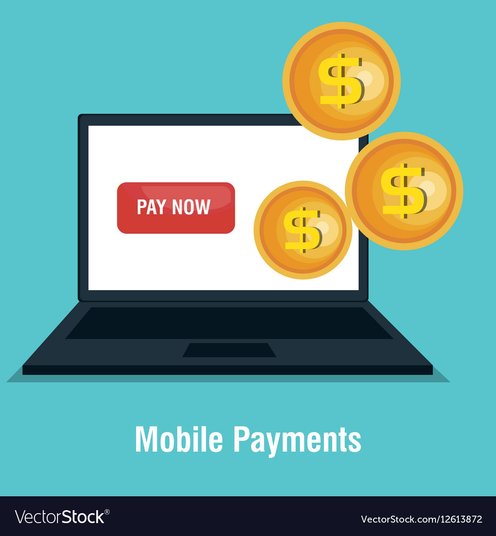Mobile payments concept icon Royalty Free Vector Image