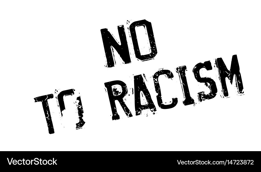 No to racism rubber stamp Royalty Free Vector Image