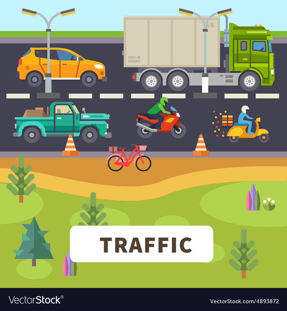 Traffic Royalty Free Vector Image - VectorStock