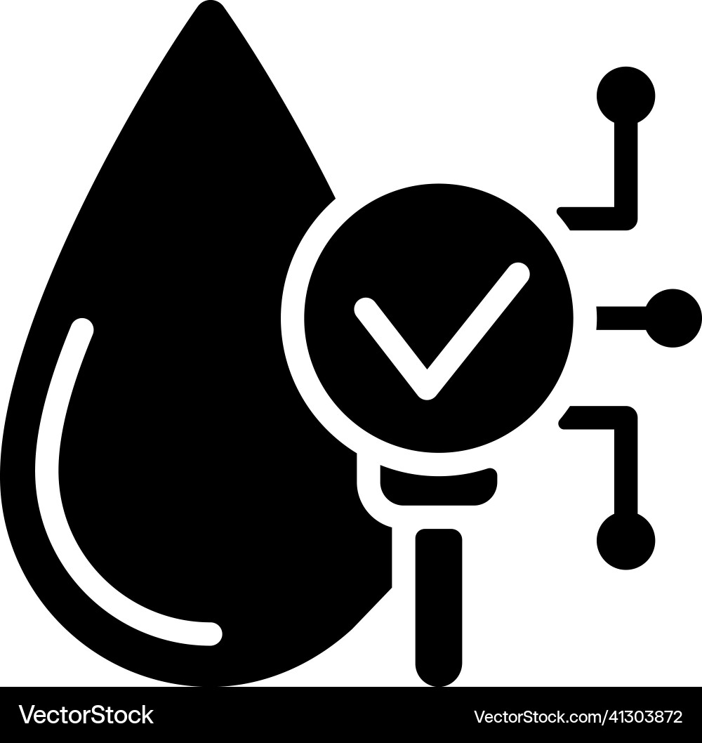 Water safety black glyph icon Royalty Free Vector Image