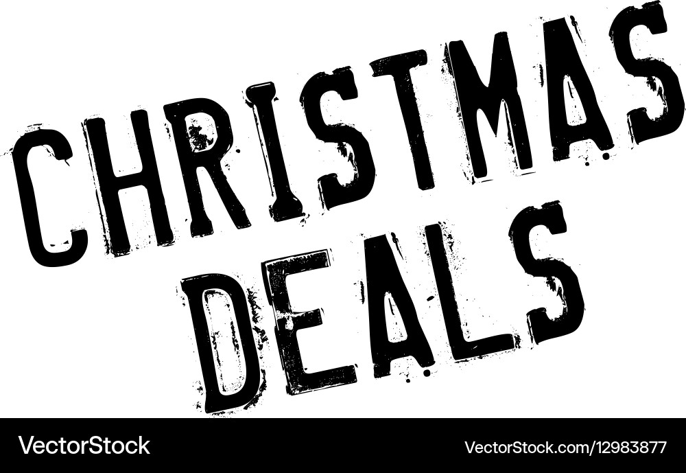 Christmas deals rubber stamp Royalty Free Vector Image