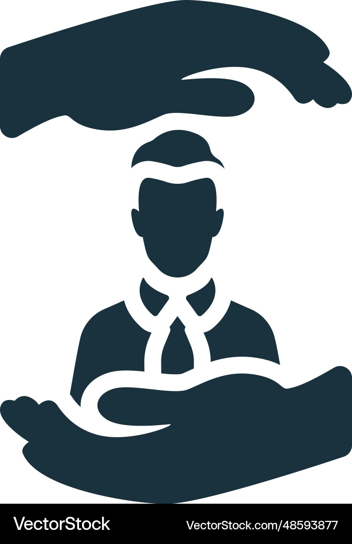 Corporate social responsibility icon monochrome Vector Image