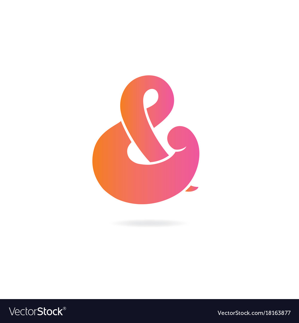 Font logo design template elements Royalty Free Vector Image