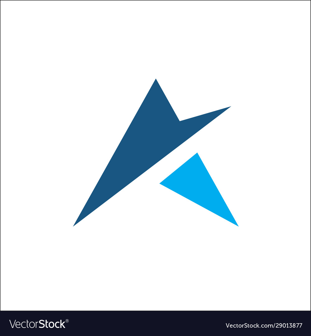 Initials a logo abstract template Royalty Free Vector Image