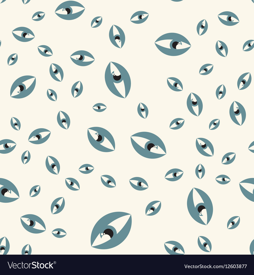 Seamless eye pattern Royalty Free Vector Image