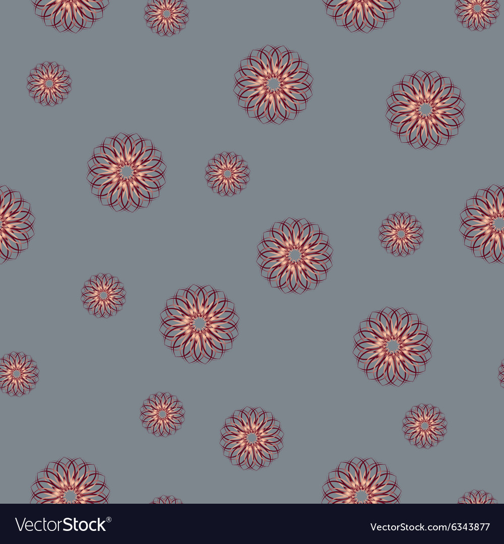 Seamless pattern with abstract flowers Royalty Free Vector
