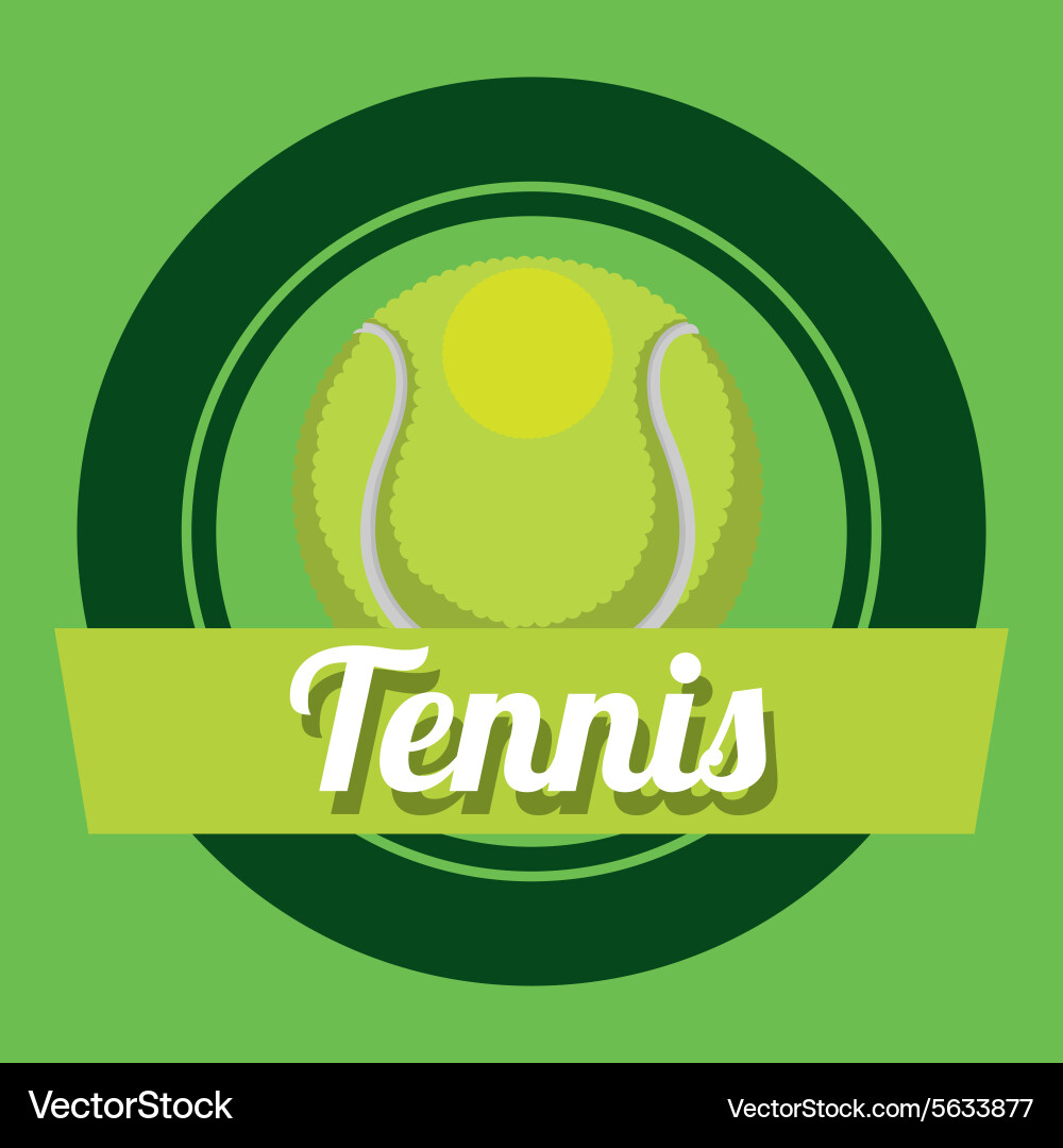 Tennis design Royalty Free Vector Image - VectorStock