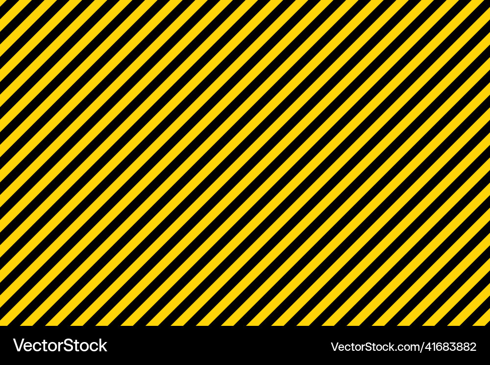 Black and yellow diagonal line striped blank Vector Image
