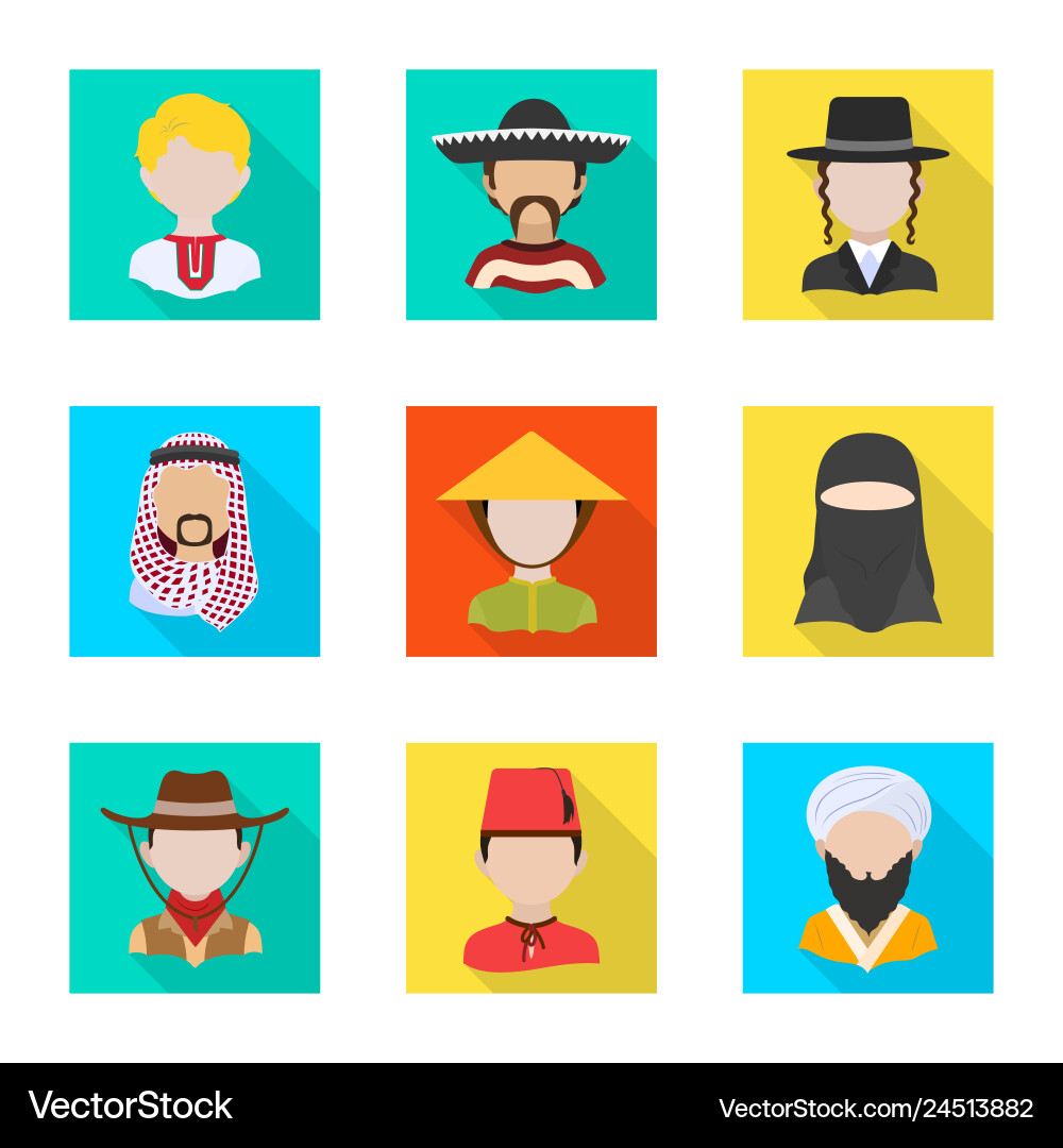 Design nation and race symbol Royalty Free Vector Image
