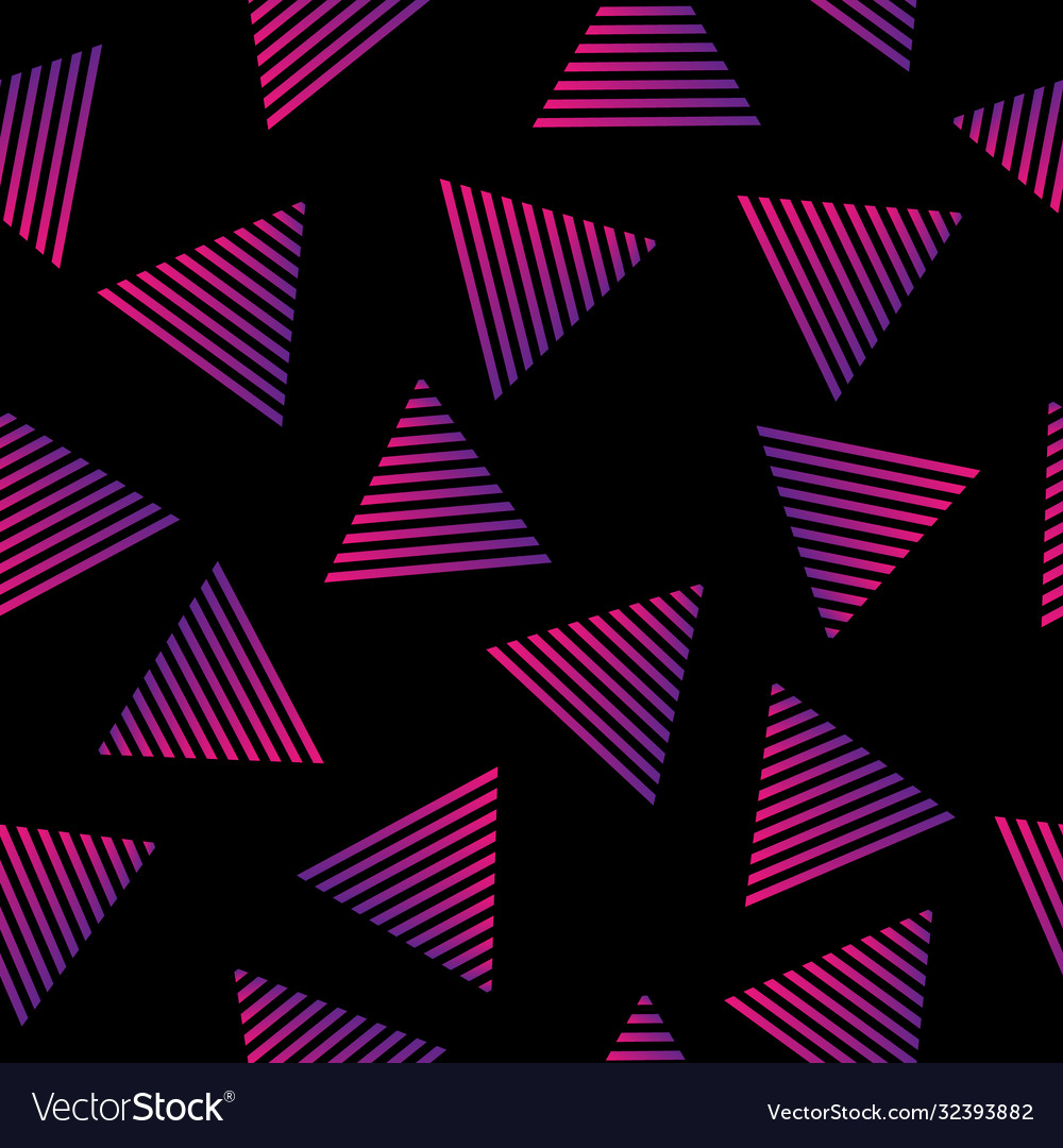 Seamless abstract pattern gradient triangles Vector Image