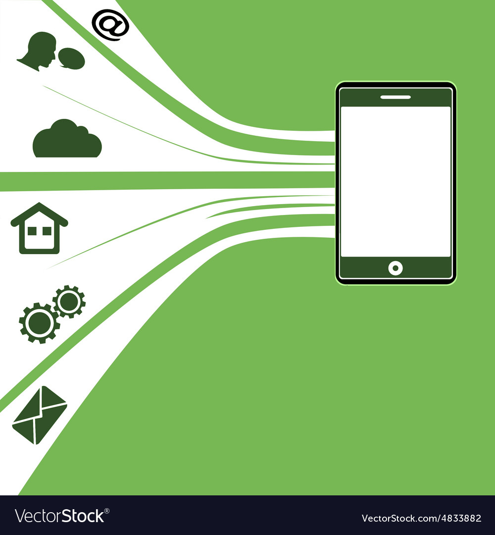 Tablet mobile background Royalty Free Vector Image