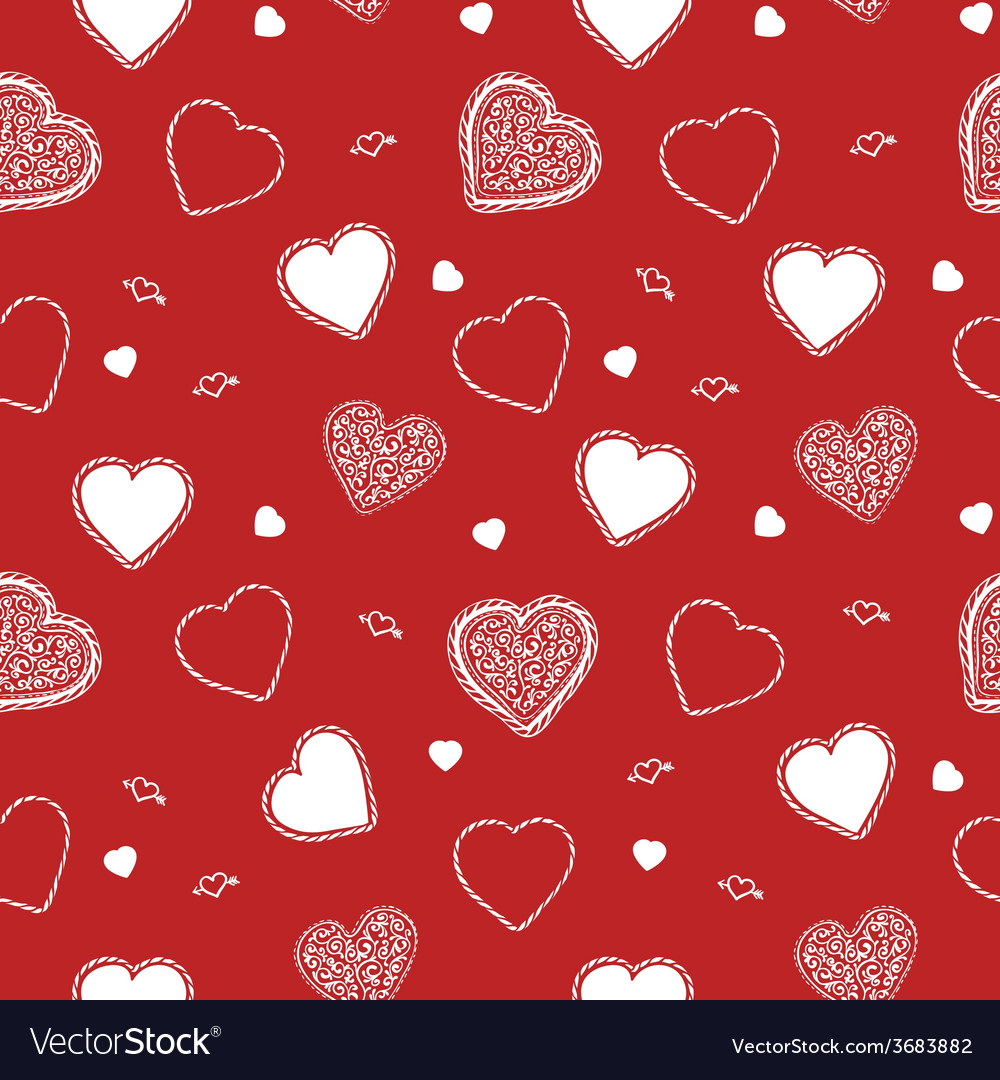 Valentine pattern Royalty Free Vector Image - VectorStock