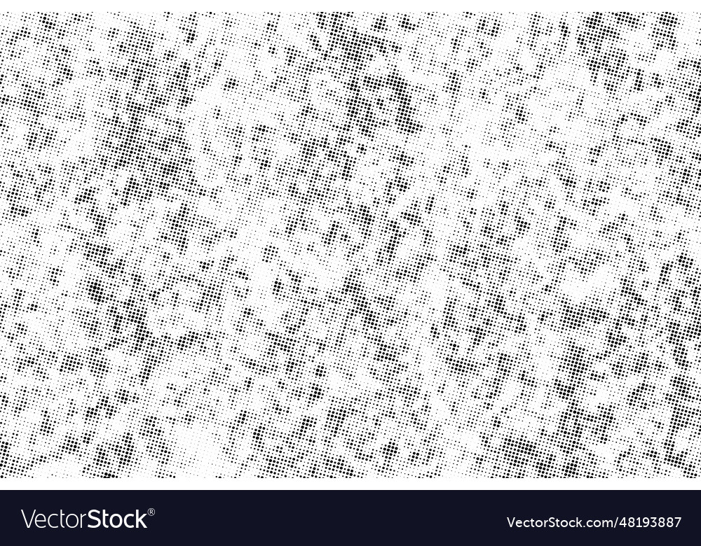 Black halftone pattern effect background Vector Image