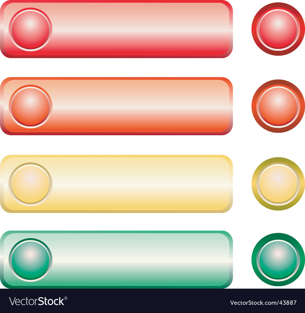 Color buttons Royalty Free Vector Image - VectorStock