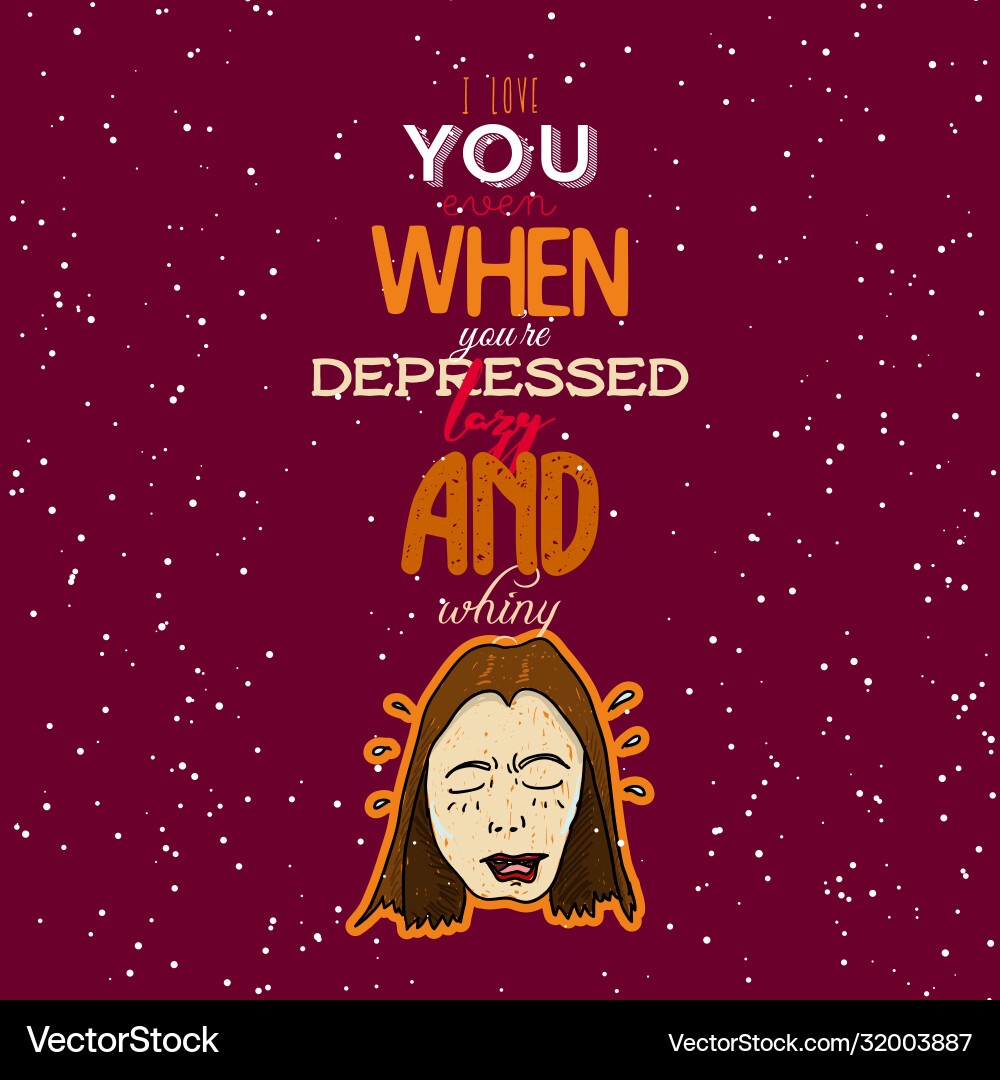 Funny quote typography for poster invitation Vector Image