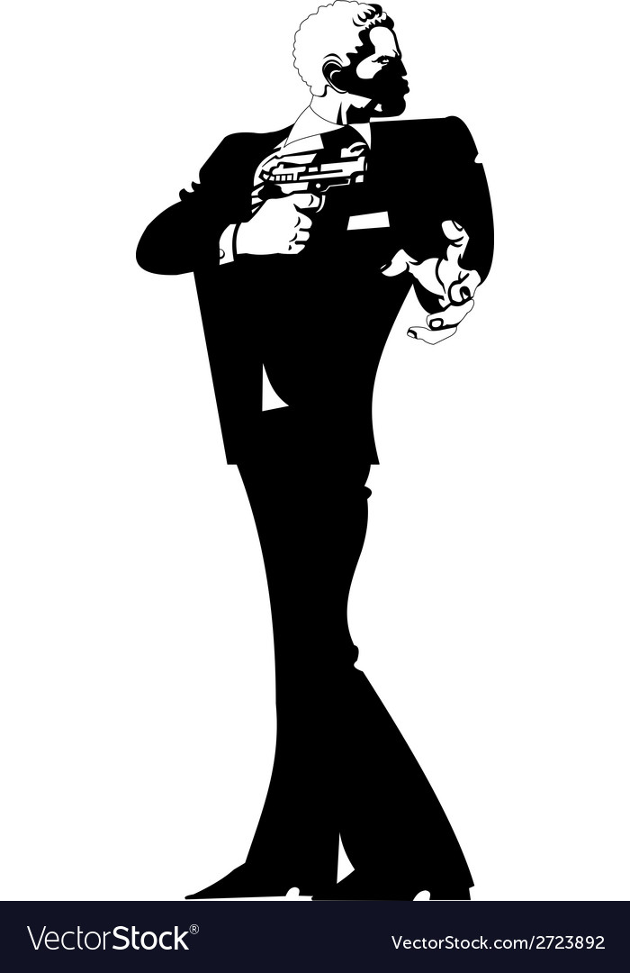 Bodyguard design Royalty Free Vector Image - VectorStock