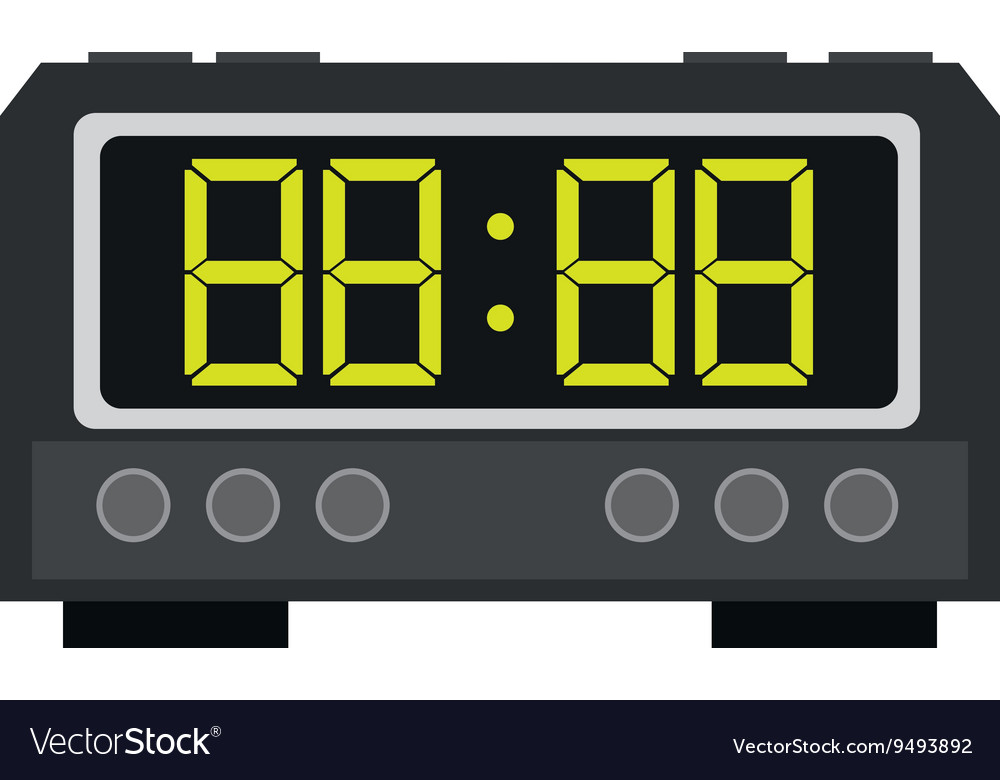 Digital alarm clock icon Royalty Free Vector Image Digital alarm clock icon Royalty Free Vector Image