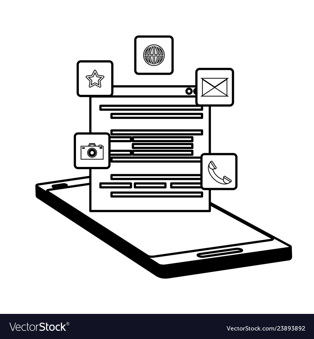 Mobile app development Royalty Free Vector Image