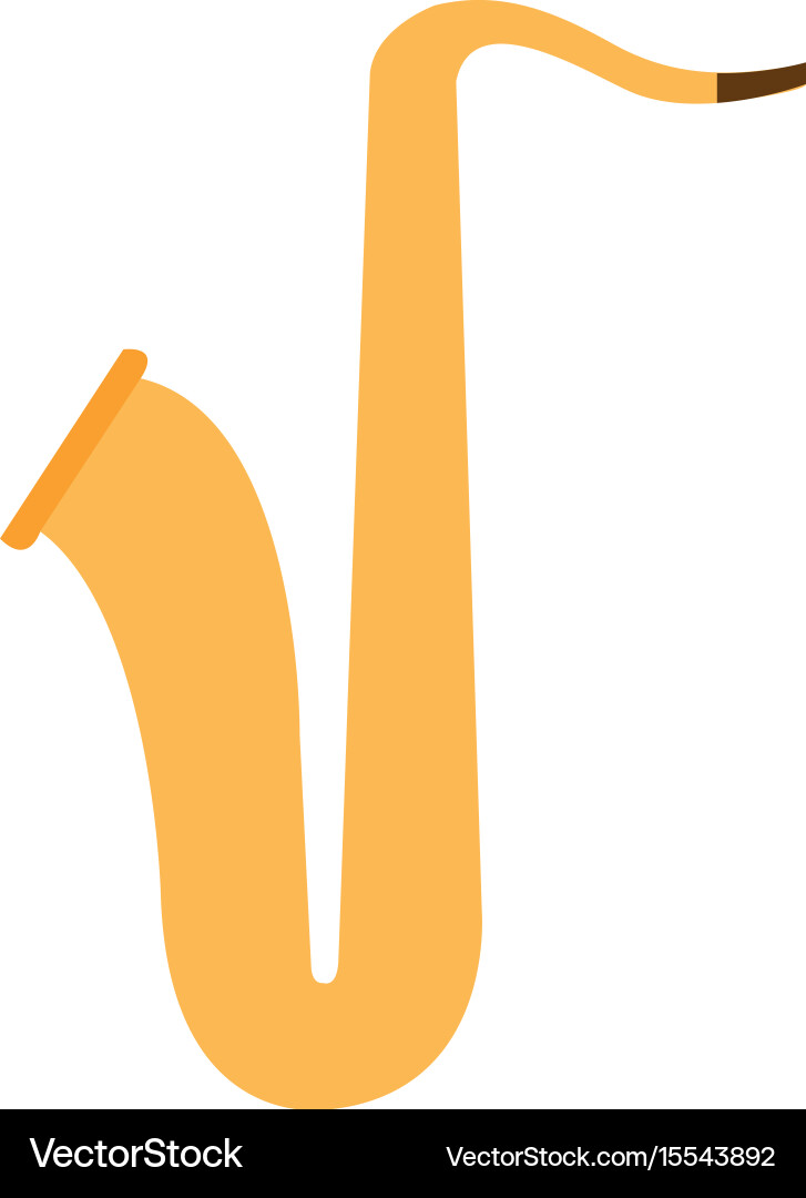 Saxophone musical instrument icon Royalty Free Vector Image