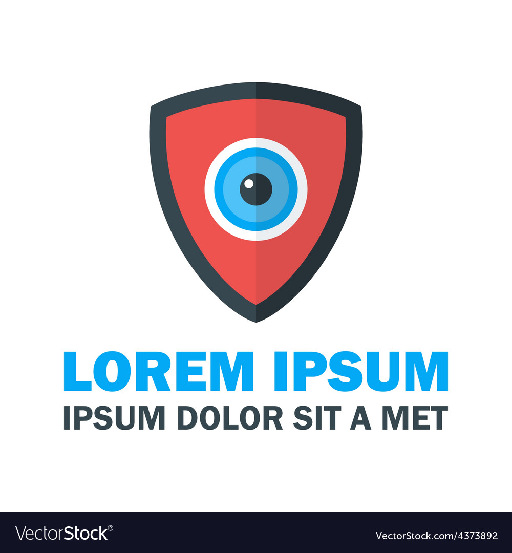 Security Shield Logo Royalty Free Vector Image