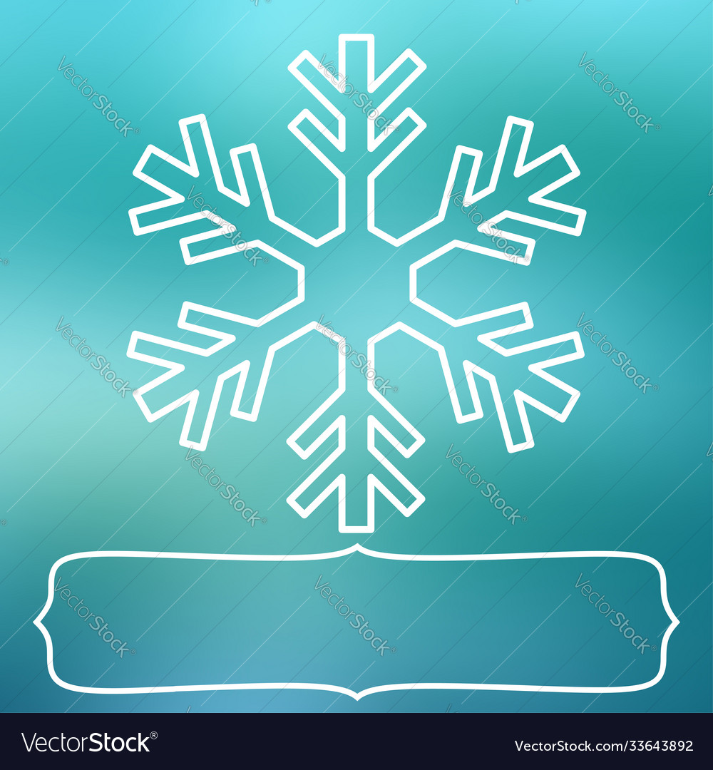 Snowflake frame Royalty Free Vector Image - VectorStock