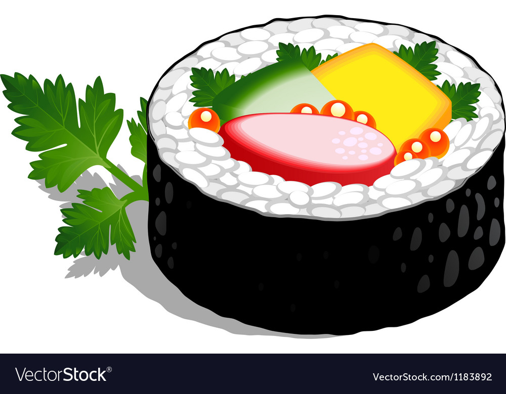 Sushi Royalty Free Vector Image - VectorStock