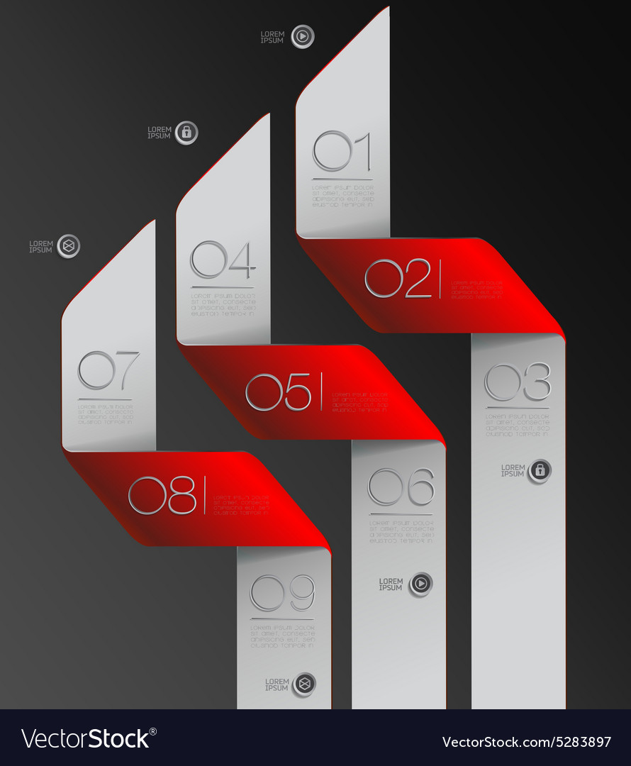 Design elements for options Royalty Free Vector Image