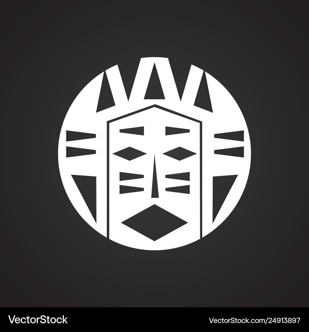 Masks icon on background for graphic and web Vector Image