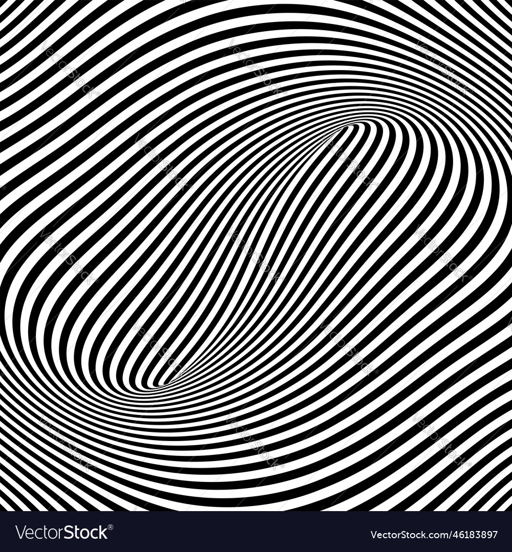 Op art pattern Royalty Free Vector Image - VectorStock