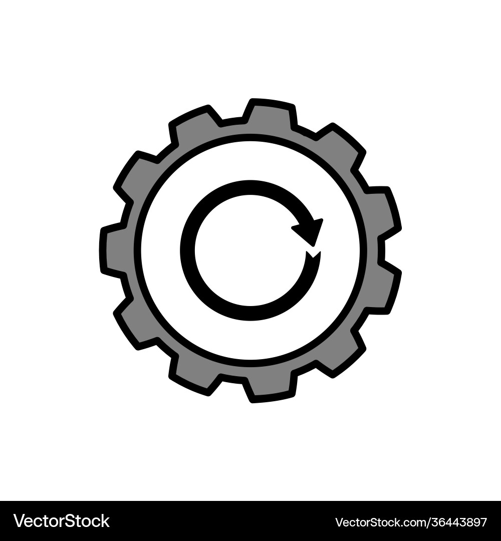 Simple line icon process business sign eps10 Vector Image