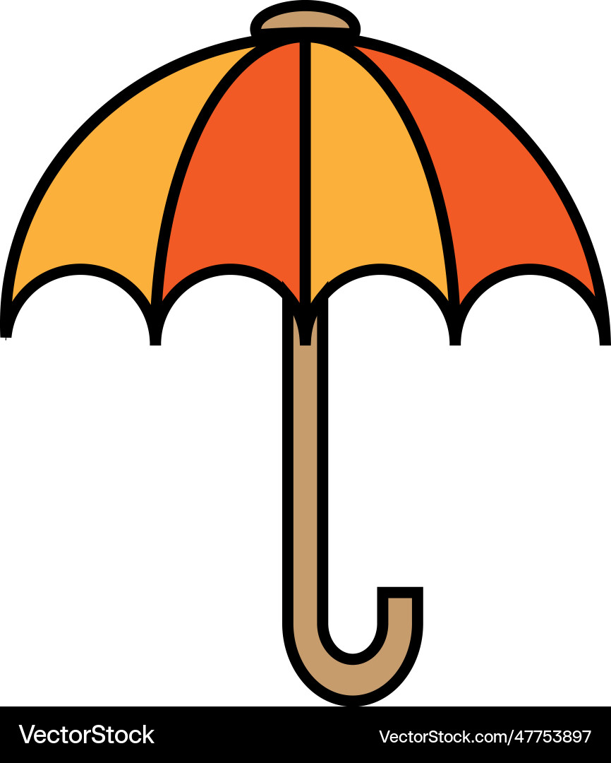 Umbrella icon clipart design template isolated Vector Image