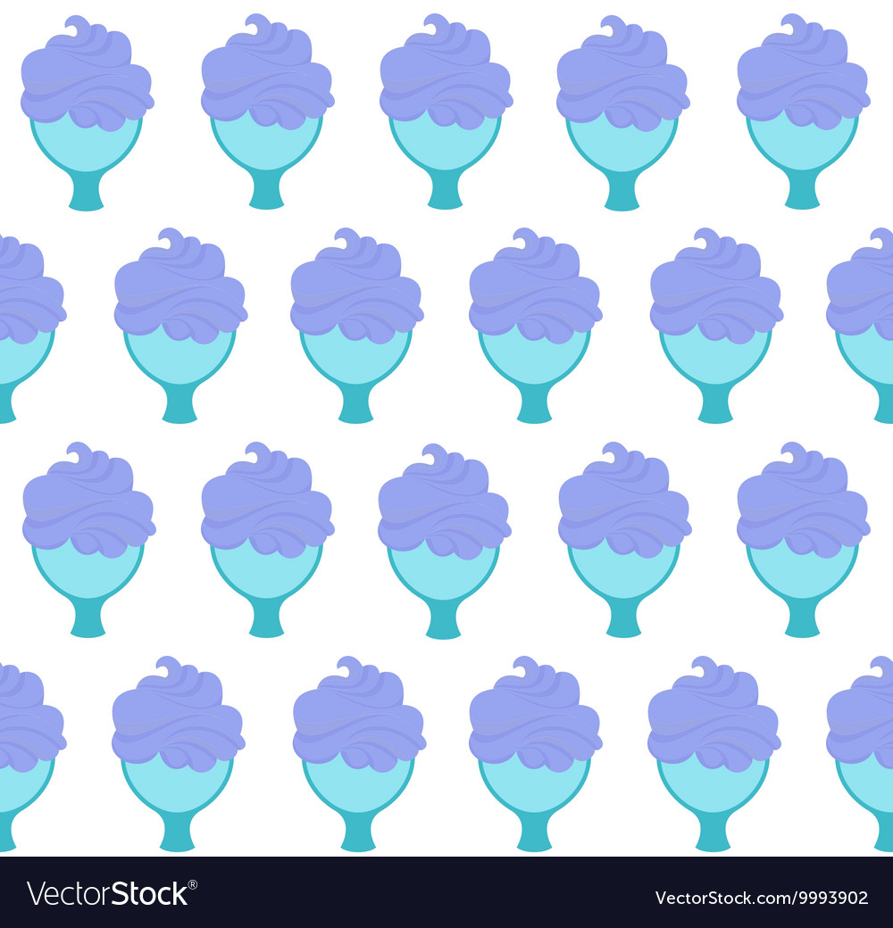 Ice cream seamless pattern Royalty Free Vector Image