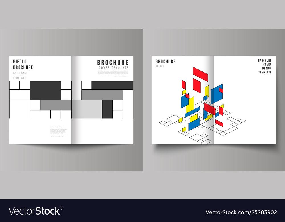 Layout two a4 format modern cover Royalty Free Vector Image