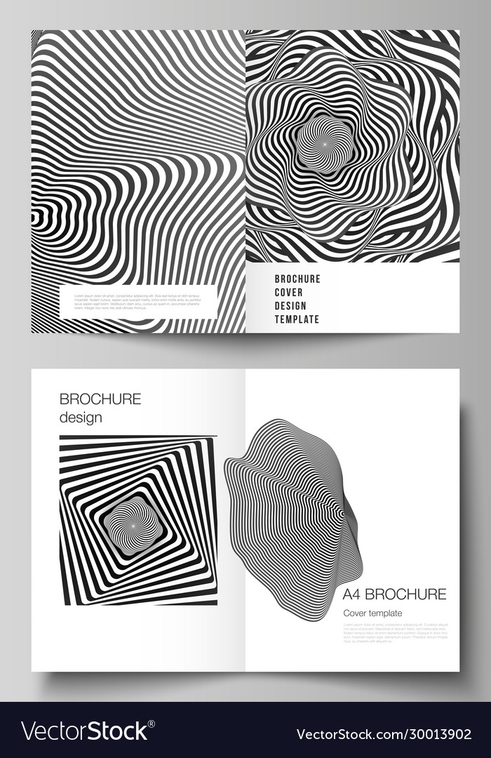 Layout two a4 format modern cover Royalty Free Vector Image