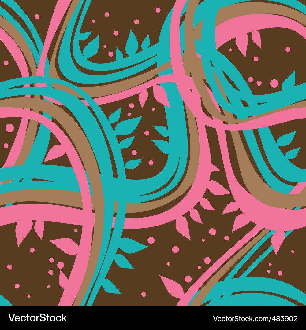 Modern floral seamless pattern Royalty Free Vector Image