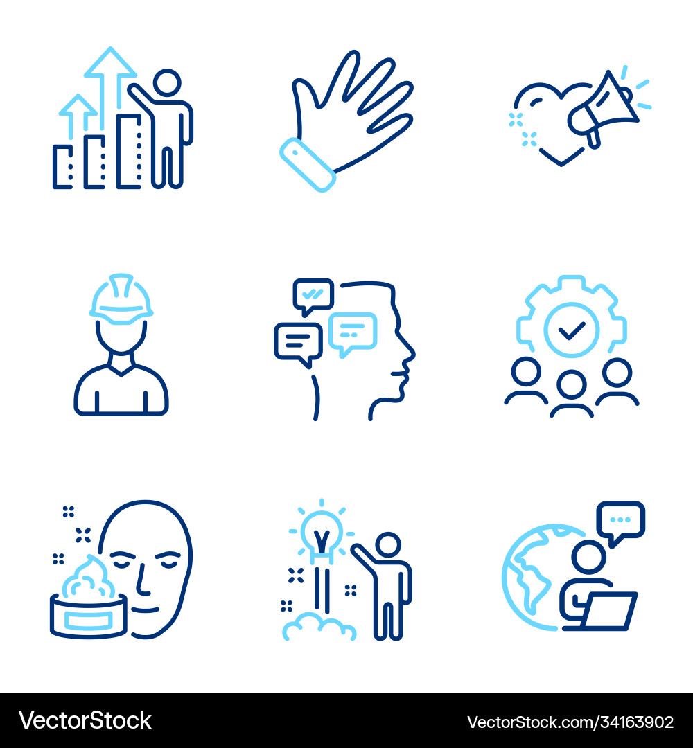 People icons set included icon as creative idea Vector Image
