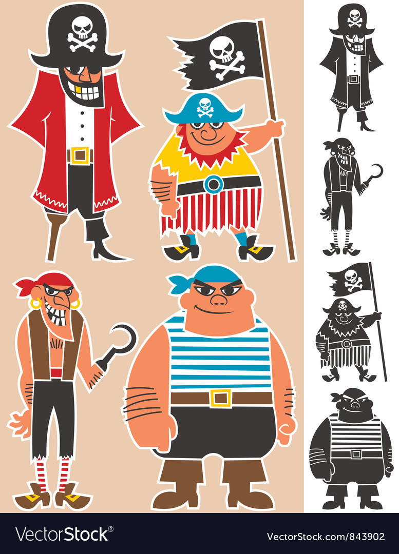 Pirates Royalty Free Vector Image - VectorStock