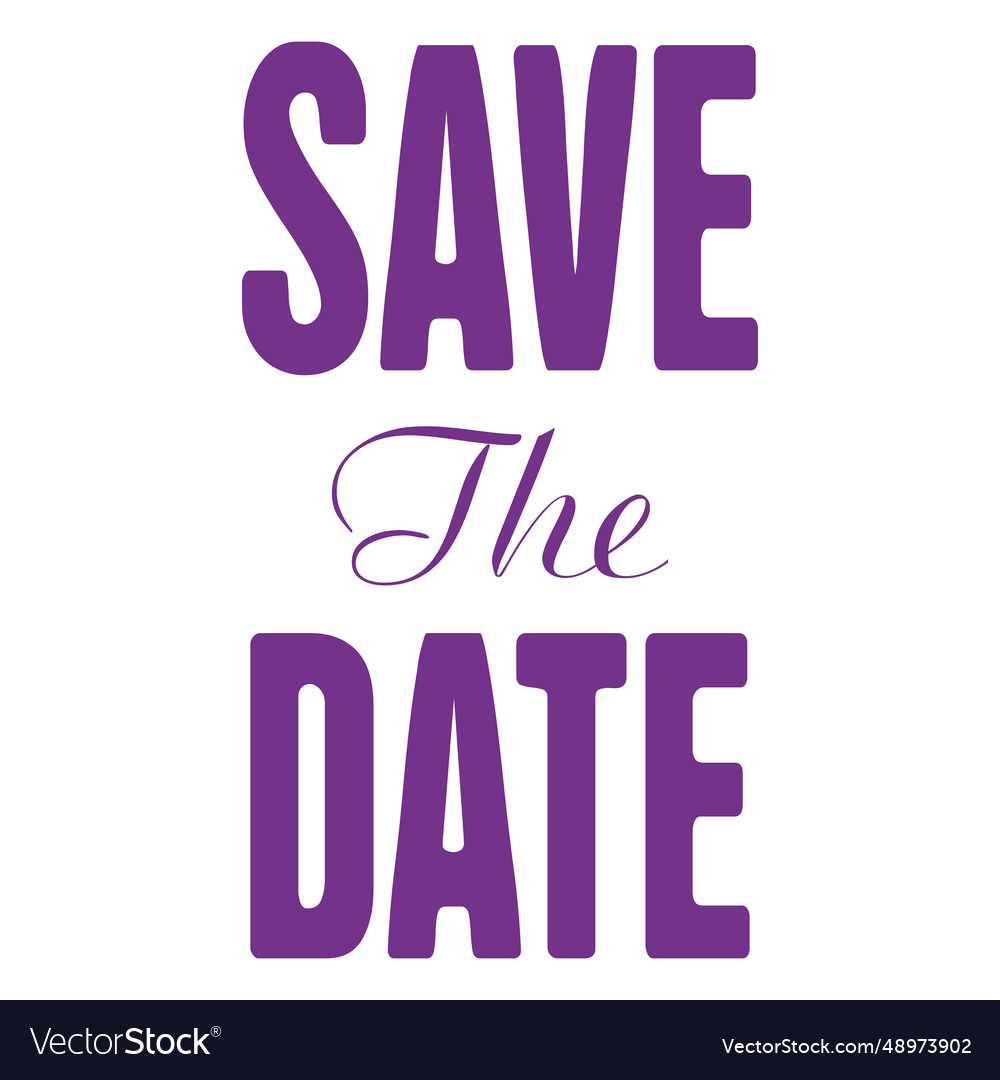 Save the date seal Royalty Free Vector Image - VectorStock