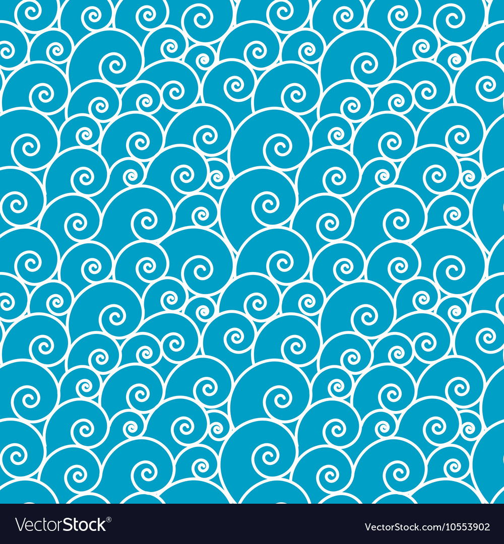 Sea seamless pattern Royalty Free Vector Image