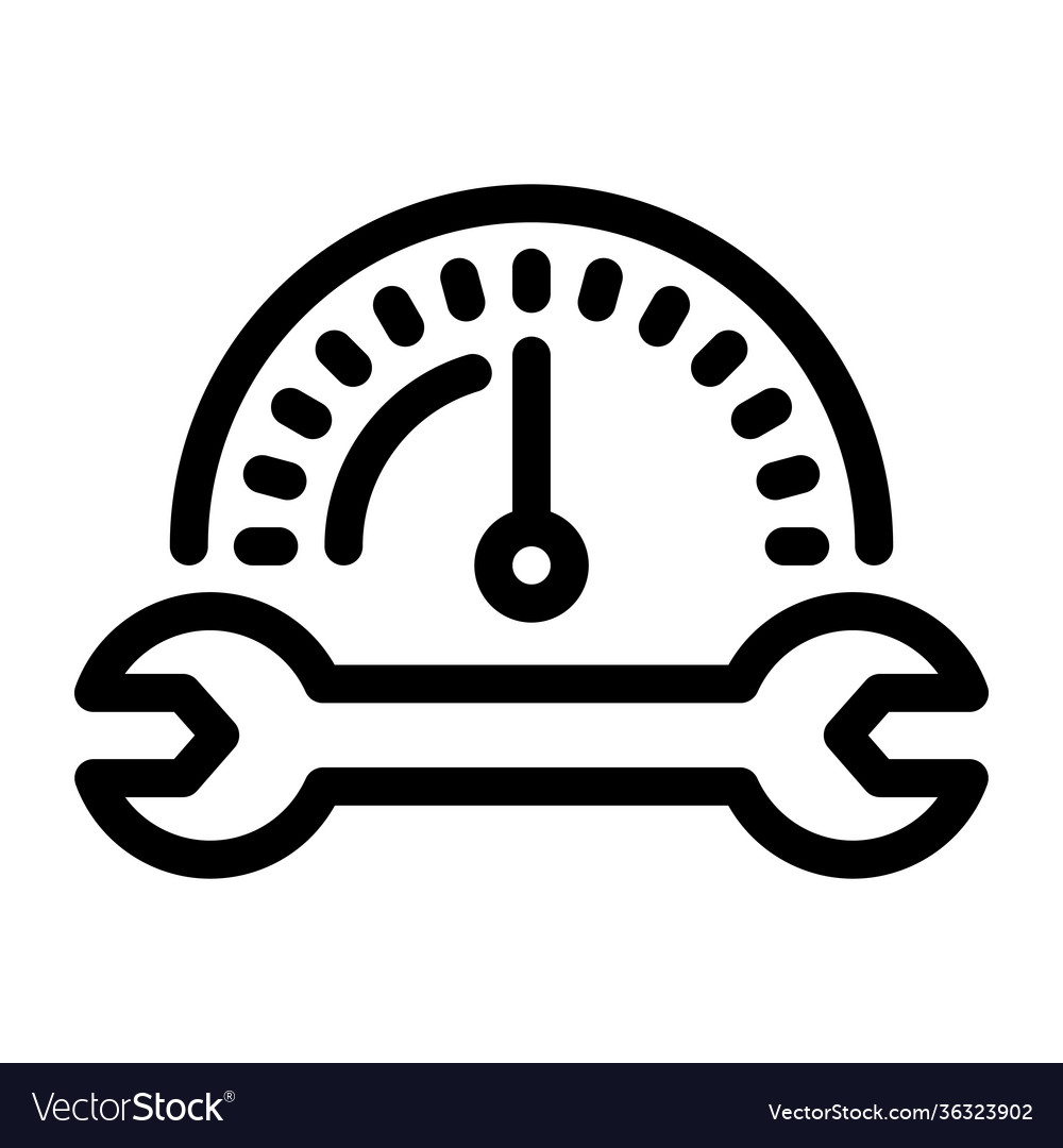 Speedometer repair Royalty Free Vector Image - VectorStock