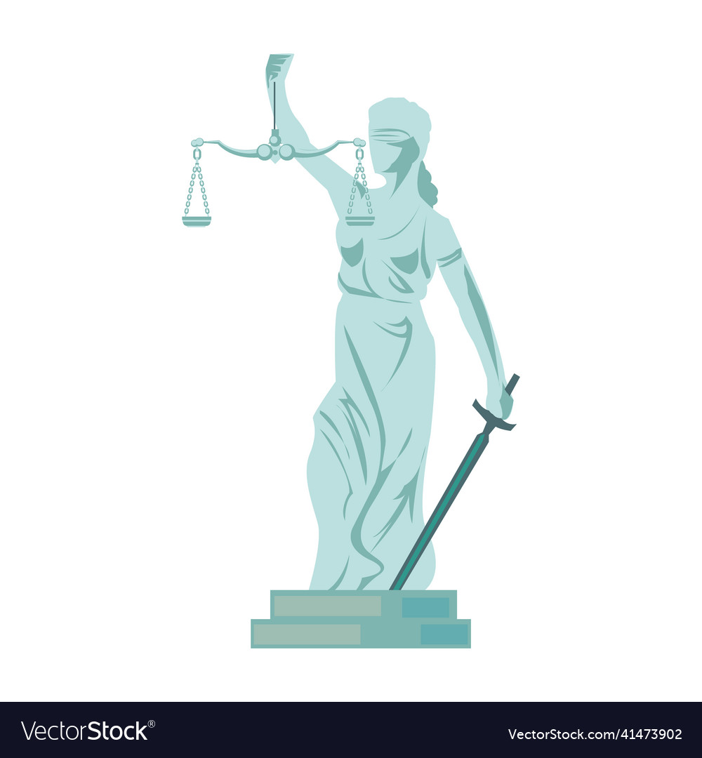 Themis statue design Royalty Free Vector Image