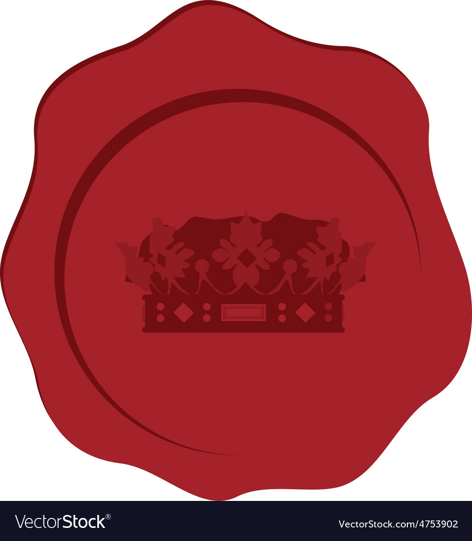 Wax stamp Royalty Free Vector Image - VectorStock
