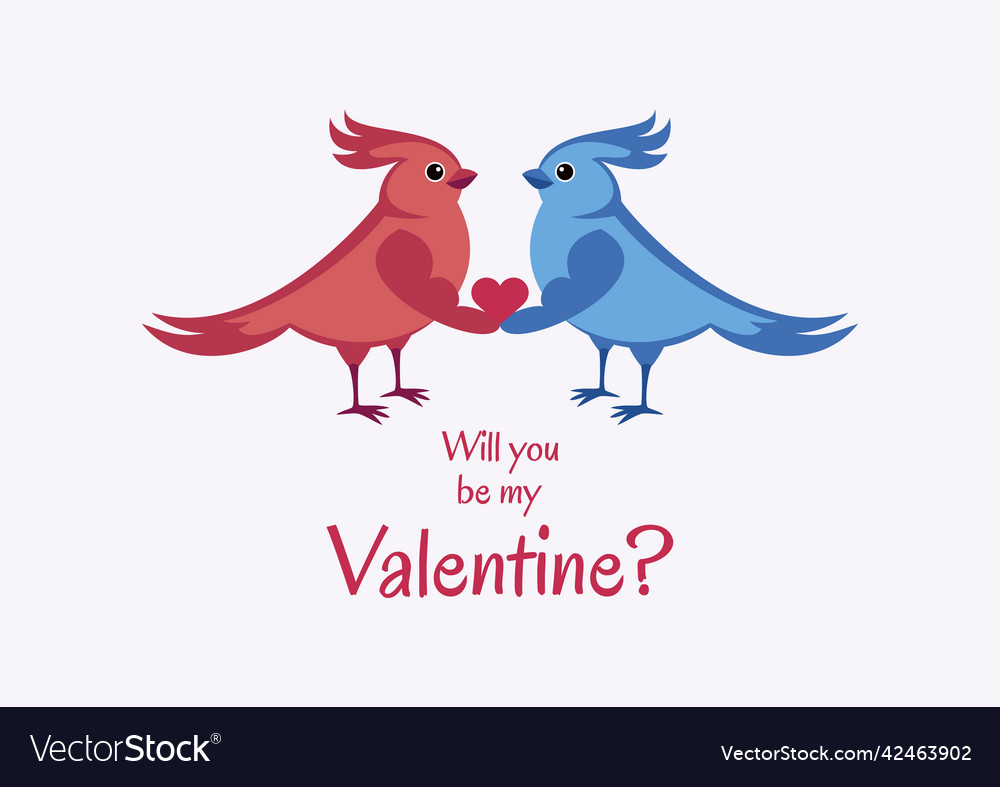 Will you be my valentine greeting card Royalty Free Vector