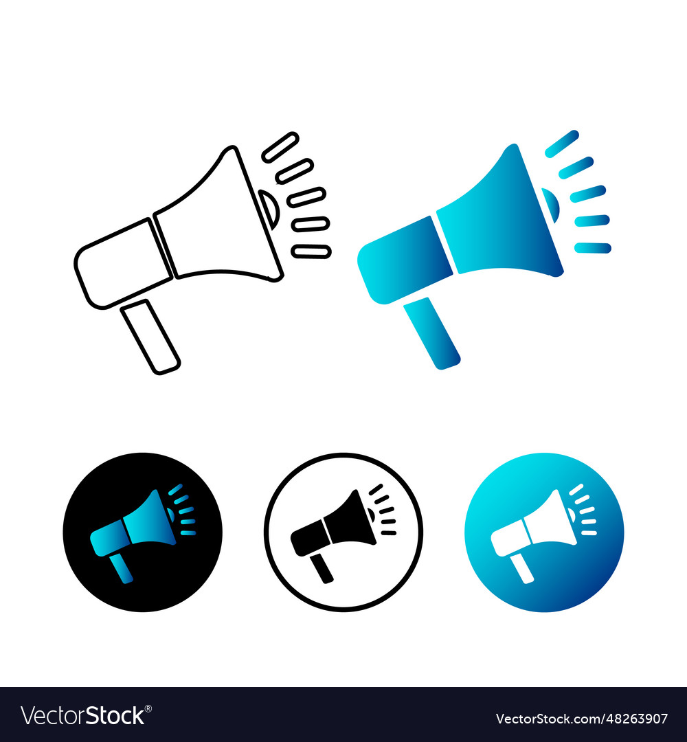 Abstract megaphone icon Royalty Free Vector Image Abstract megaphone icon Royalty Free Vector Image