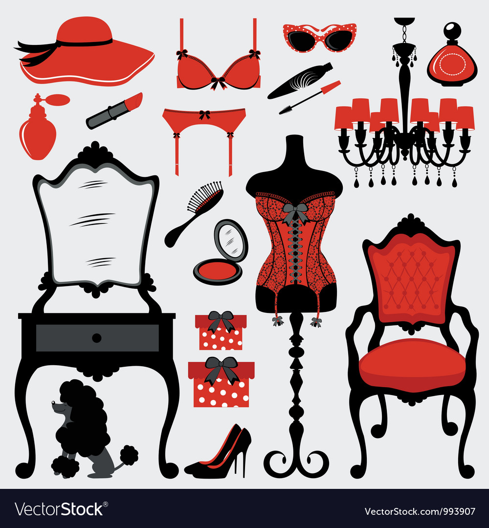 Boudoir Royalty Free Vector Image - VectorStock