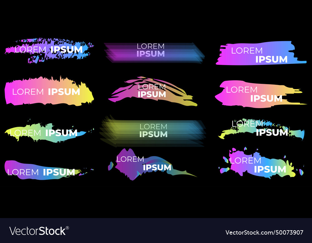 Elements for note-taking highlighting Royalty Free Vector