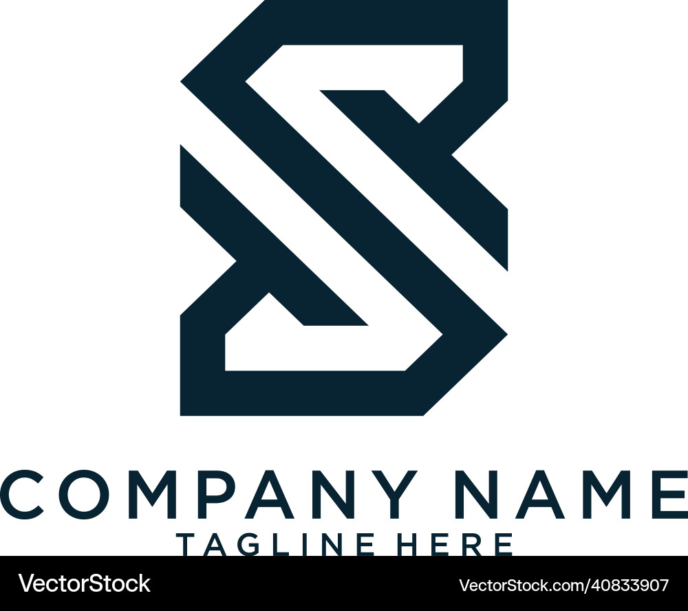 Initial letter s logo design template Royalty Free Vector