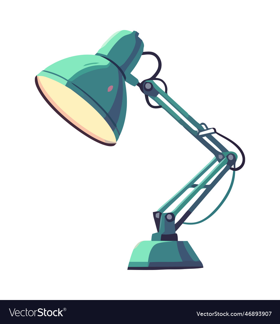 Modern electric lamp blue color Royalty Free Vector Image